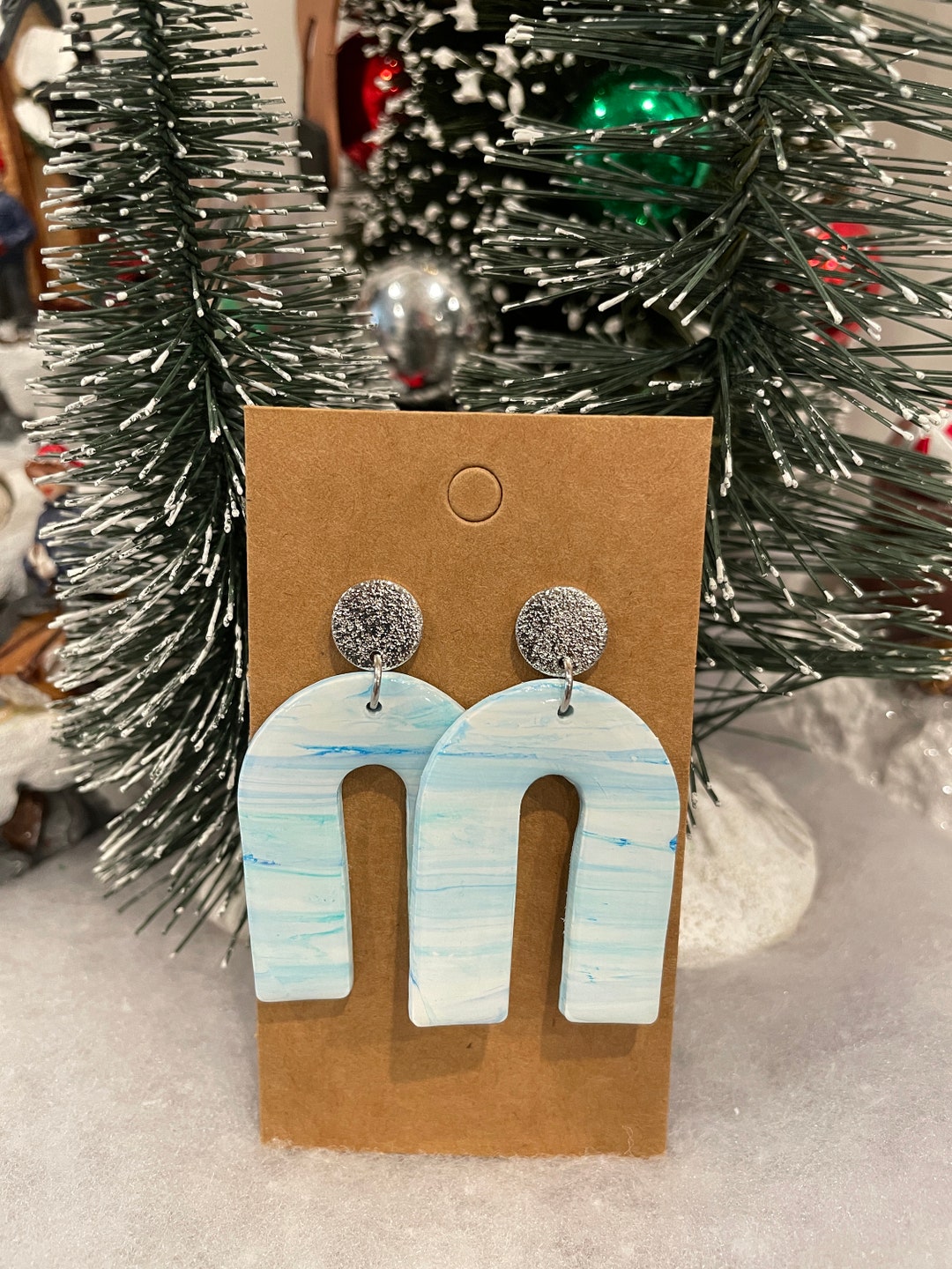 Winter Wonderland Collection Handmade Polymer Clay Dangle - Etsy