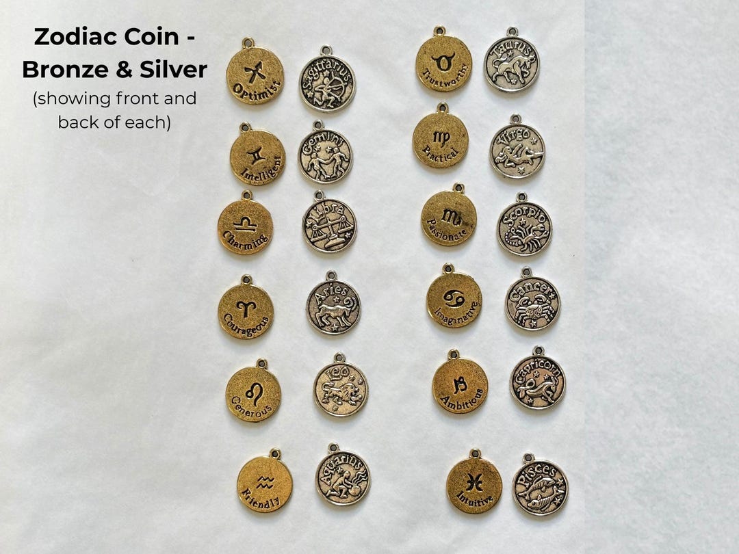 Zodiac Charm Add-on | Choose Your Sign | Leather Journal Accessory - Etsy