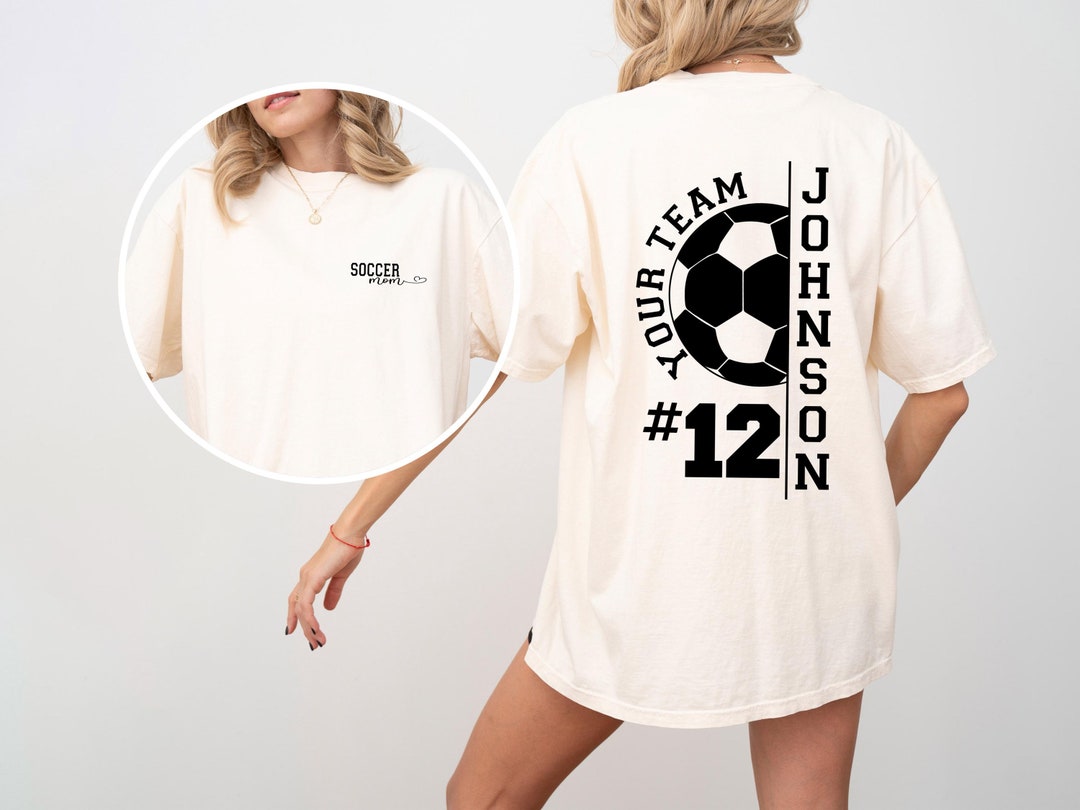 Comfort Colors T-shirt\ Custom Soccer T-shirt, Personalized Soccer Mom ...