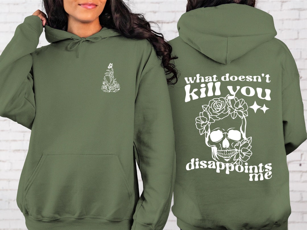 Gothic Skeleton Hoodie: Dark Humor Sarcastic Quote - Etsy