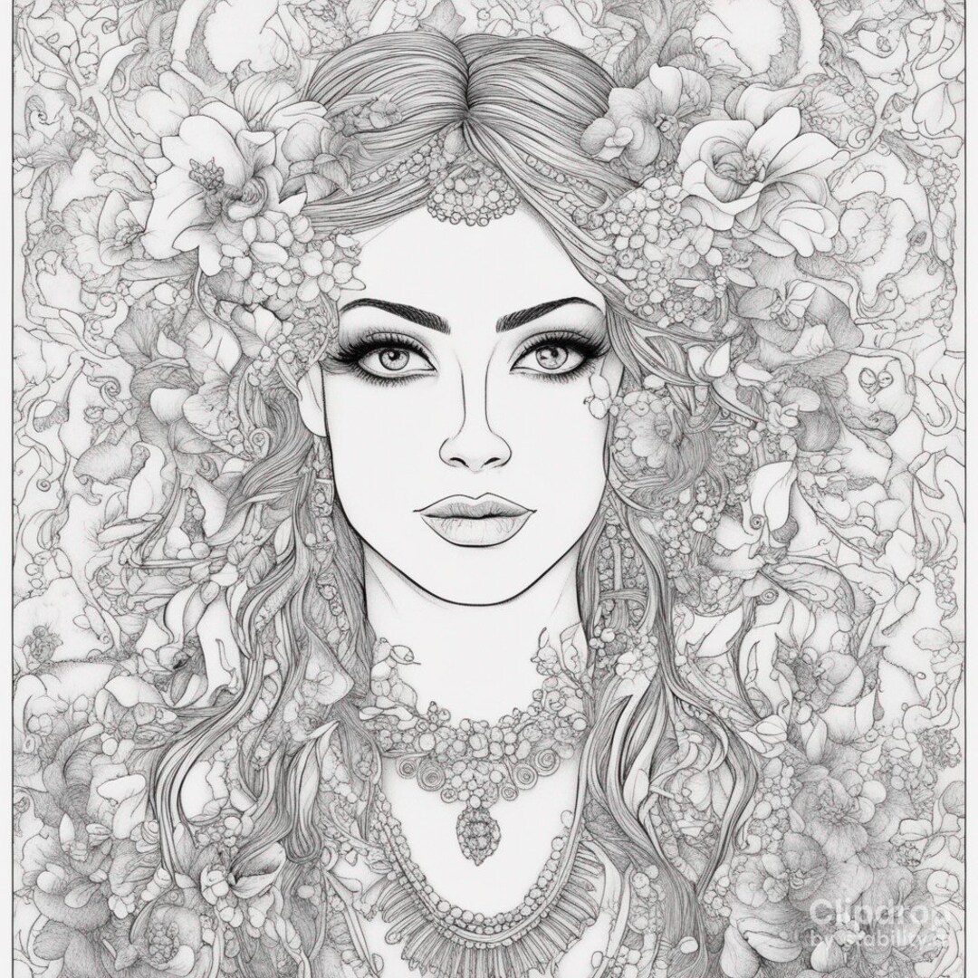 Coloring Page for Adults Printable Pdf Coloring Page to - Etsy