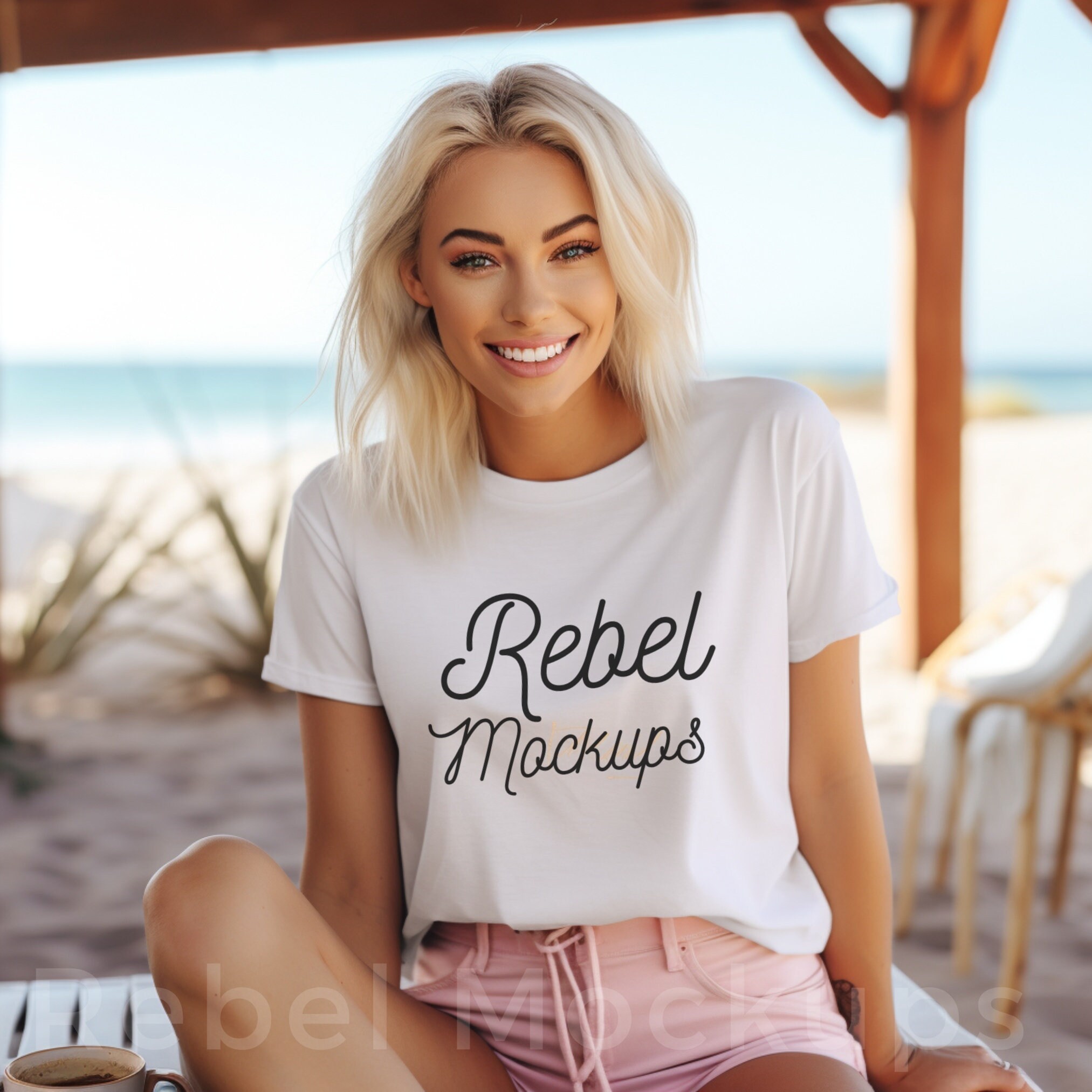 Bella Canvas 3001 Tshirt Mockup White Bella Canvas 3001 - Etsy