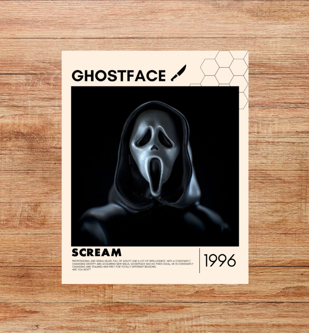 Goshtface Poster,slasher Poster,halloween Poster,scream Poster - Etsy