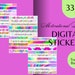 Digital Stickers, Motivational Quotes Pattern Strips, Inspirational ...