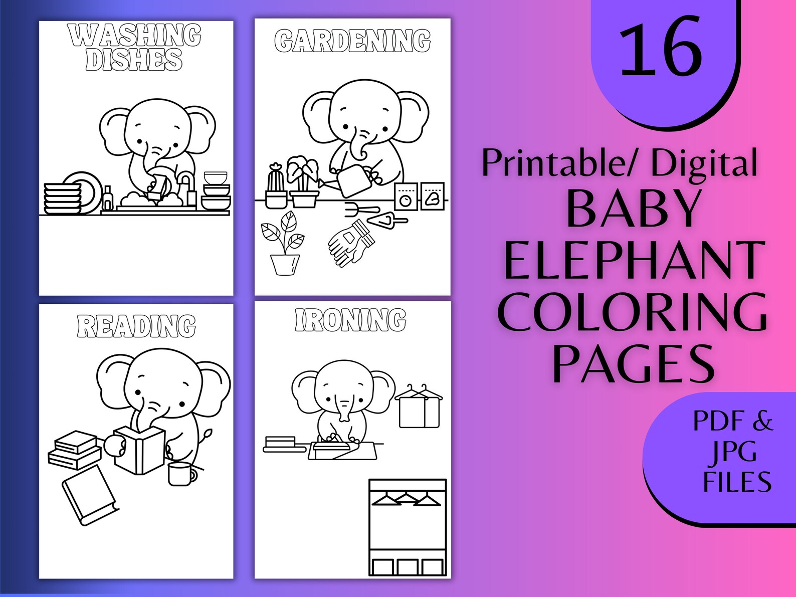 Printable Children Coloring Pages Digital Coloring Pages Children ...