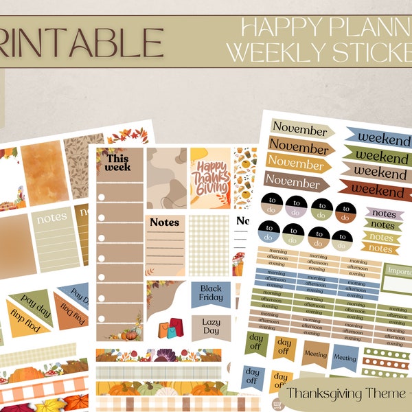 Printable Planner Stickers - Etsy