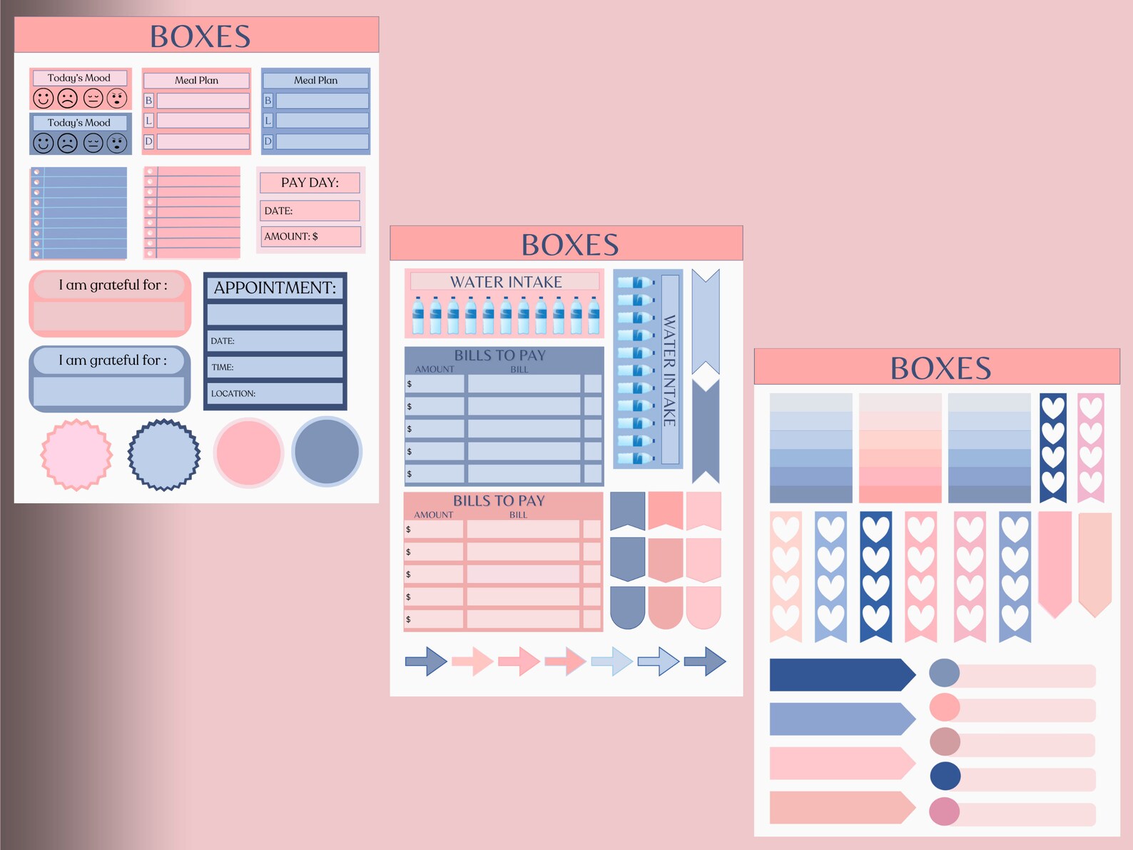 Digital Planner Stickers | Printable Stickers | Everyday Theme Stickers ...