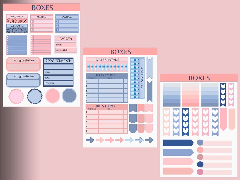 Digital Planner Stickers | Printable Stickers | Everyday Theme Stickers ...