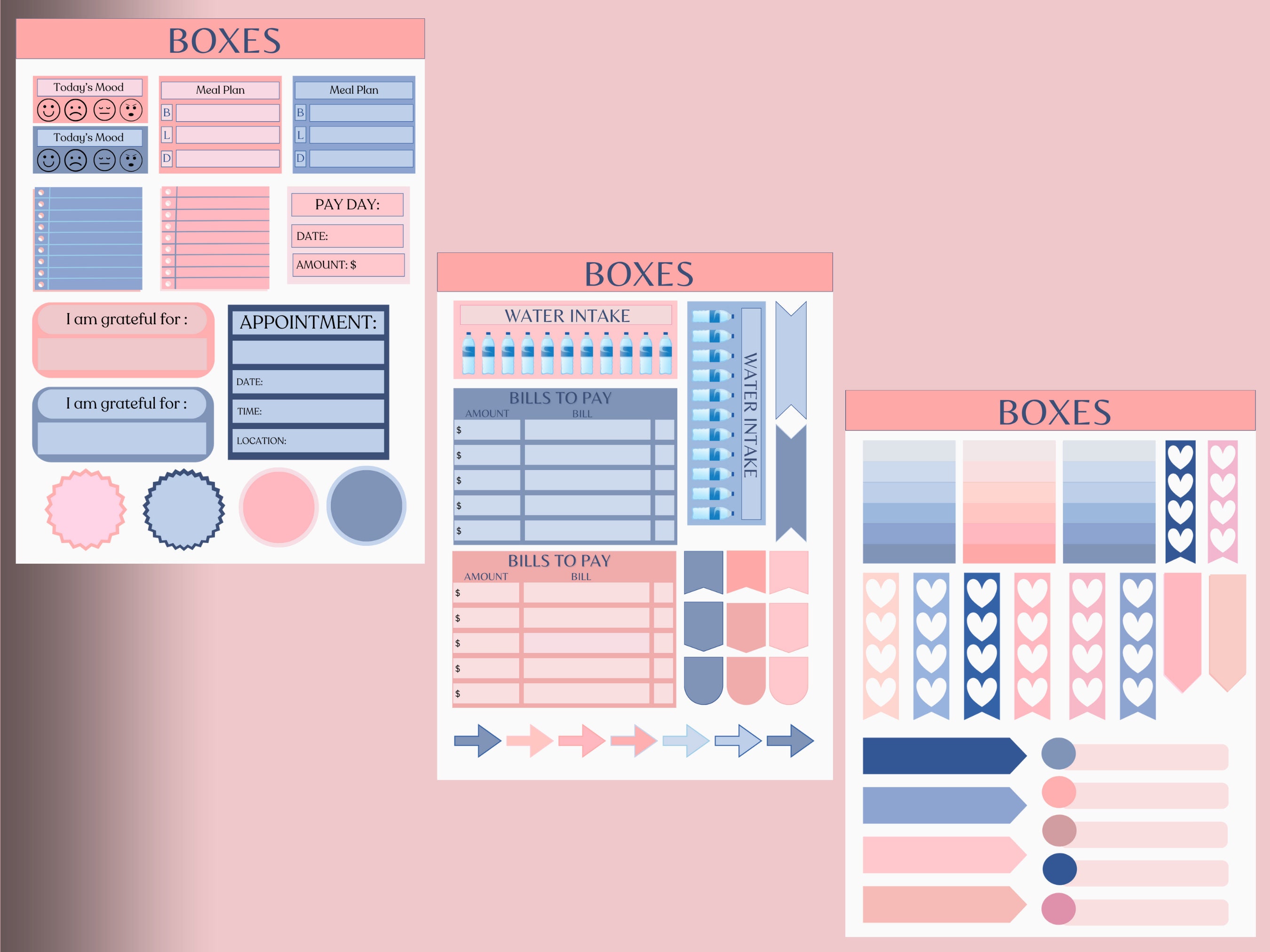 Digital Planner Stickers | Printable Stickers | Everyday Theme Stickers ...