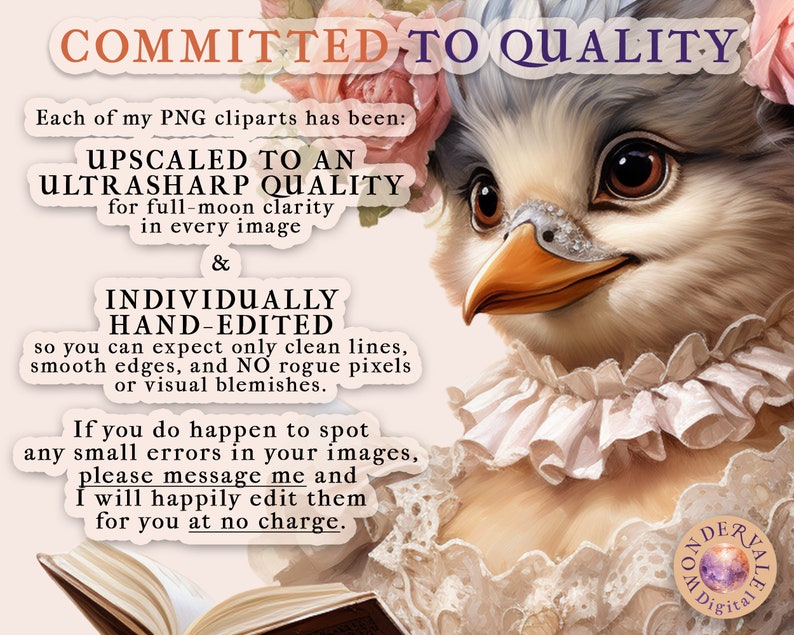 Storytime Birds Clipart, 300 DPI Clipart, Bird Clipart PNG, Fairytale ...