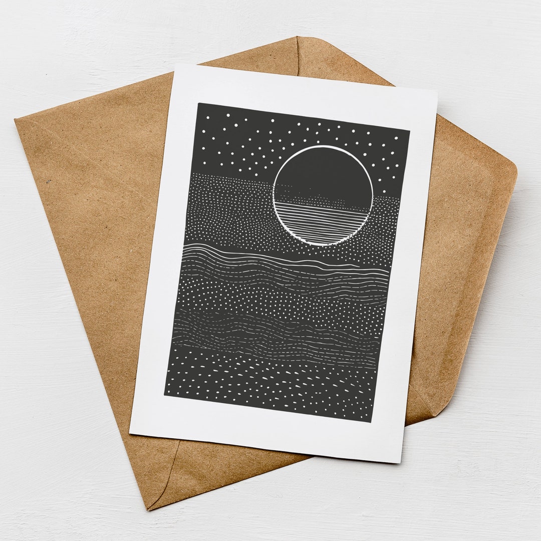 Total Solar Eclipse Digital Download Printable Greeting Card: Celestial ...
