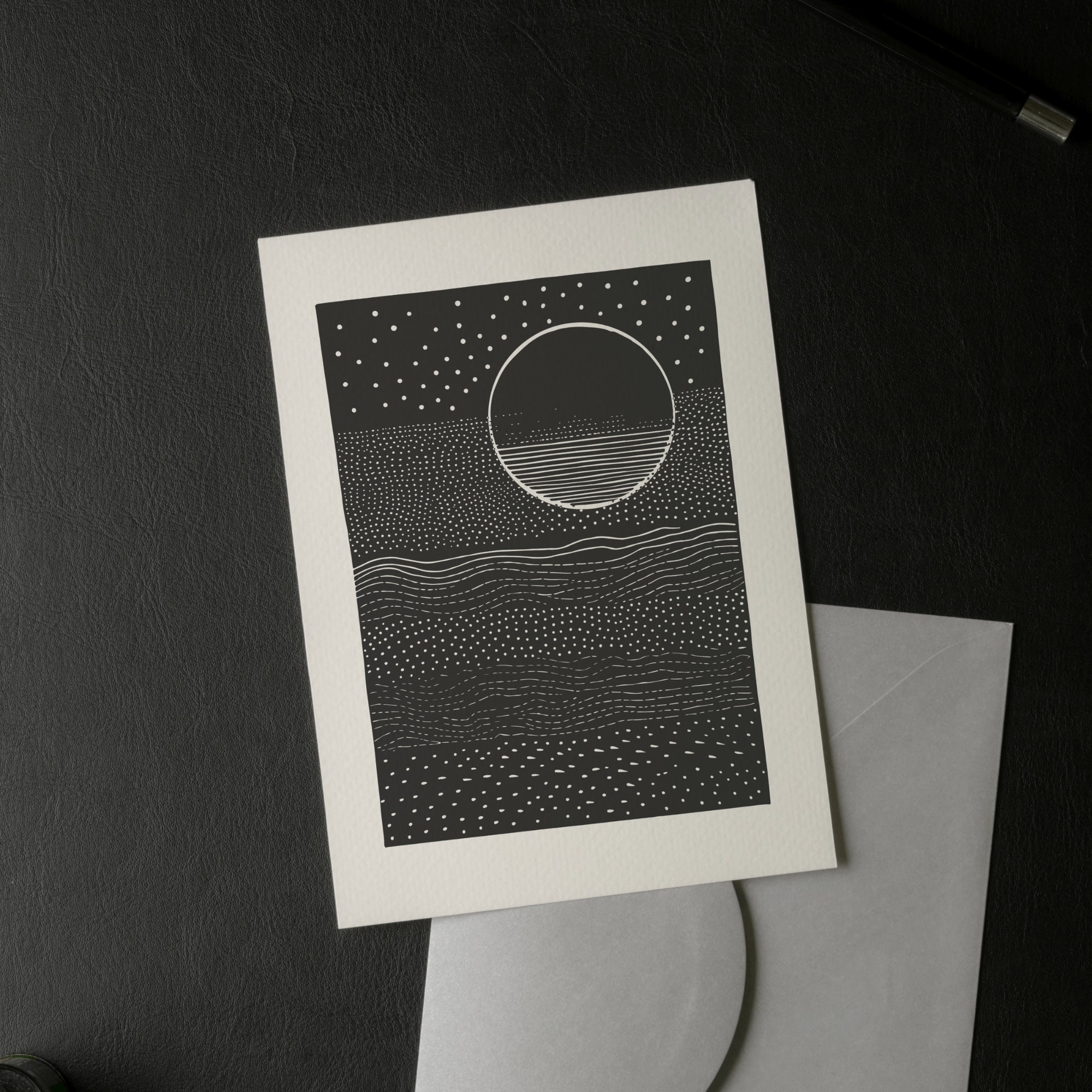 Total Solar Eclipse Digital Download Printable Greeting Card: Celestial ...