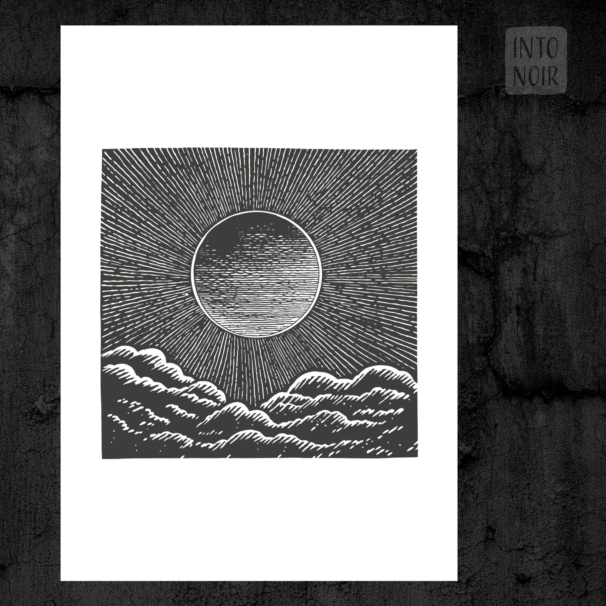Total Solar Eclipse Digital Download Printable Greeting Card: Celestial ...