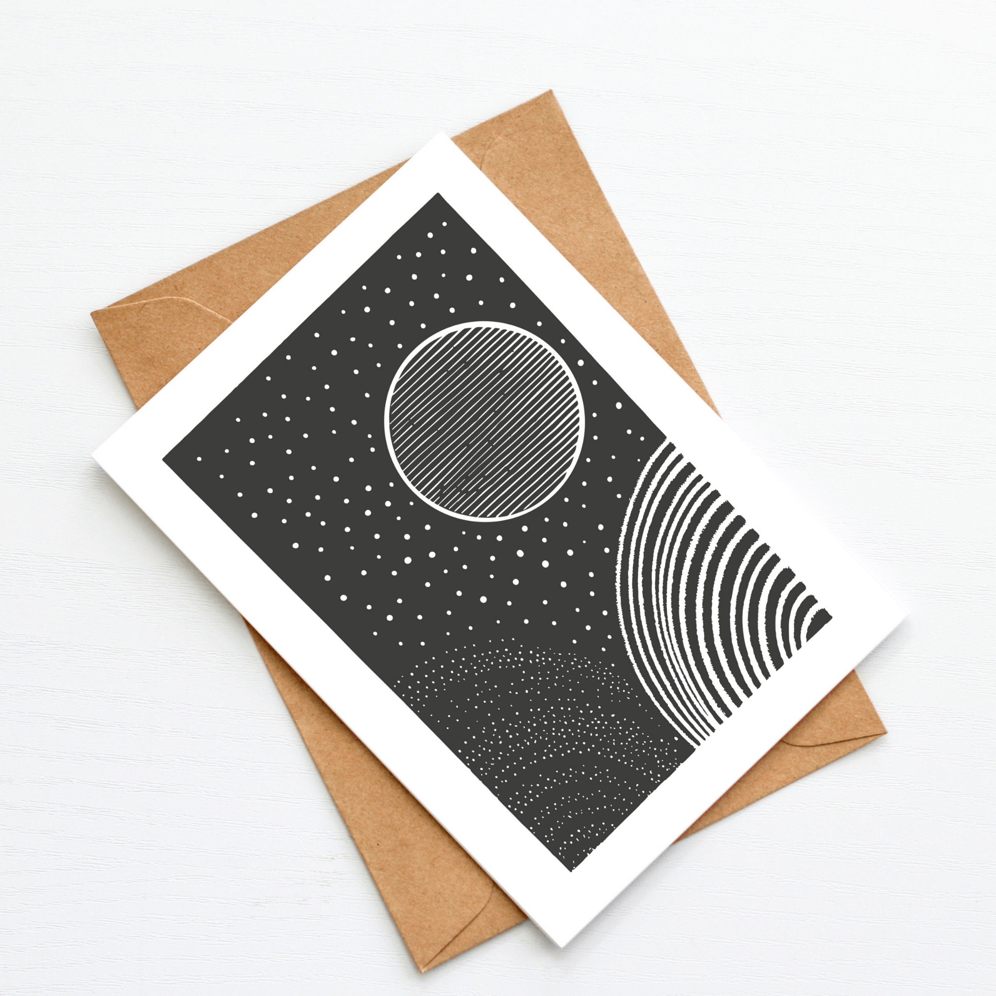 Total Solar Eclipse Digital Download Printable Greeting Card: Celestial ...