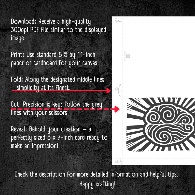 Noir Neuro: Brain Linocut Greeting Card Instant Download - Etsy