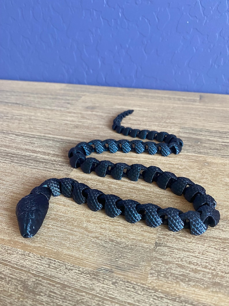 3d Printed Articulated Snake Fidget Toy - Etsy