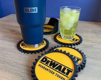 Milwaukee Styled, Gear Shaped Coaster Set - Etsy