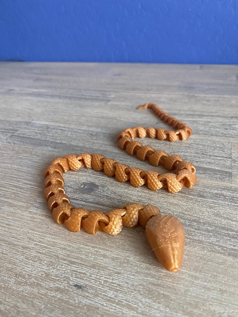 3d Printed Articulated Snake Fidget Toy - Etsy