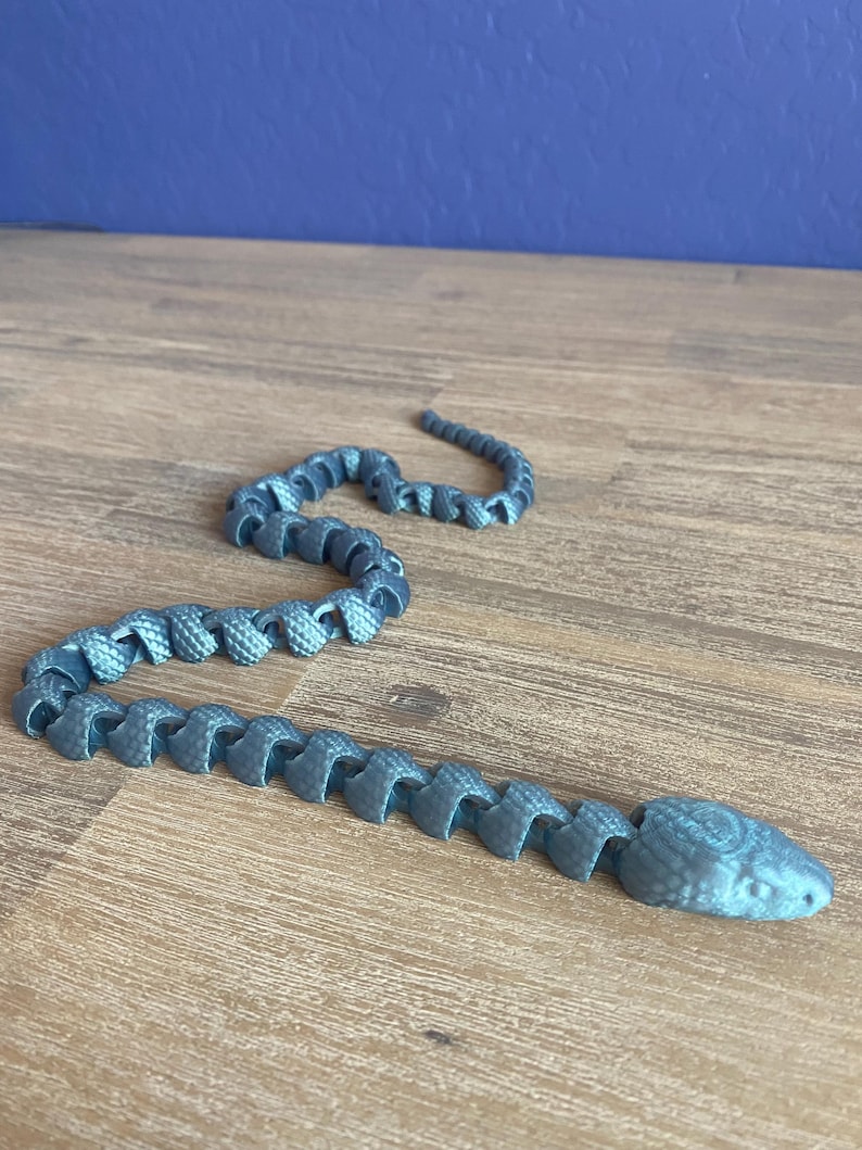 3d Printed Articulated Snake Fidget Toy - Etsy