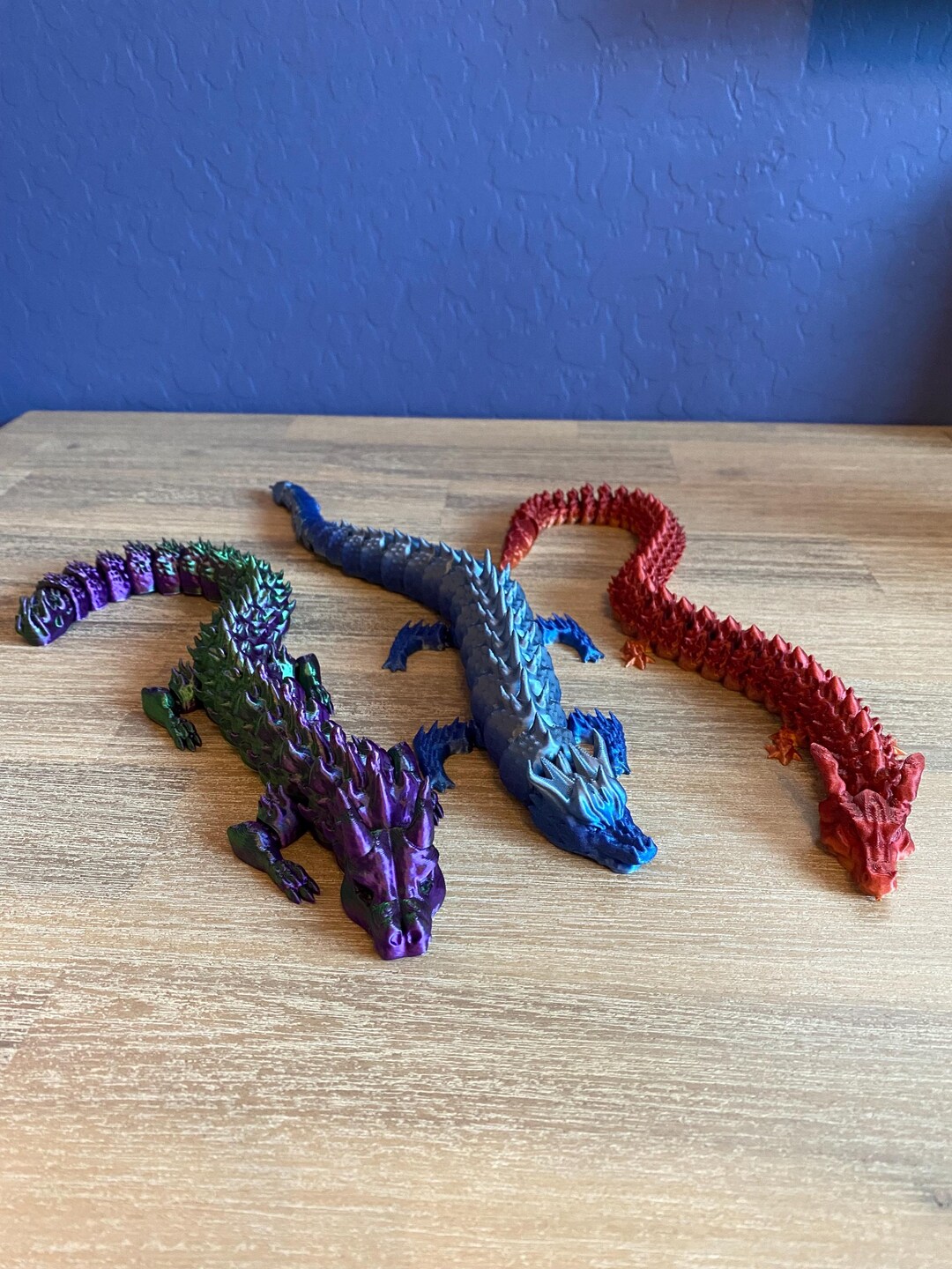 3d Printed Articulated Fidget Dragon - Etsy