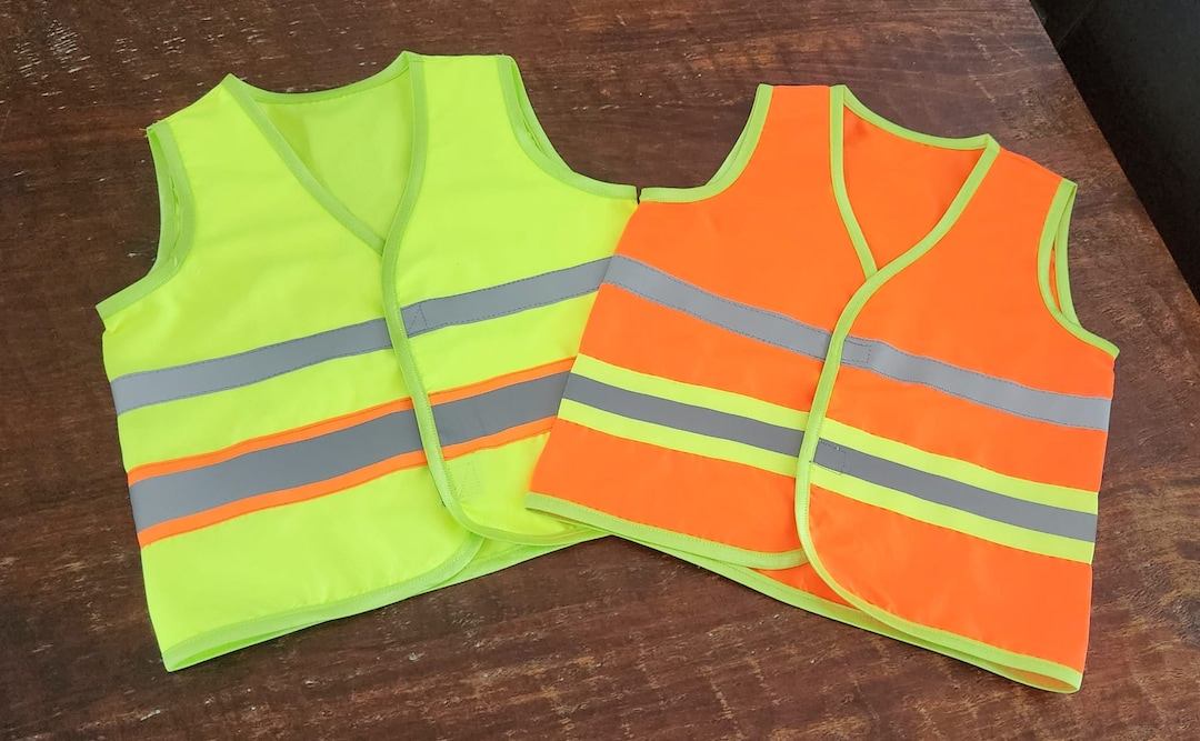 High Visibility Kids Safety Vest , Reflective Vest With Velcro Child ...