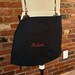 Personalized Full Cream and Black Canvas Apron With Adjustable Straps ...