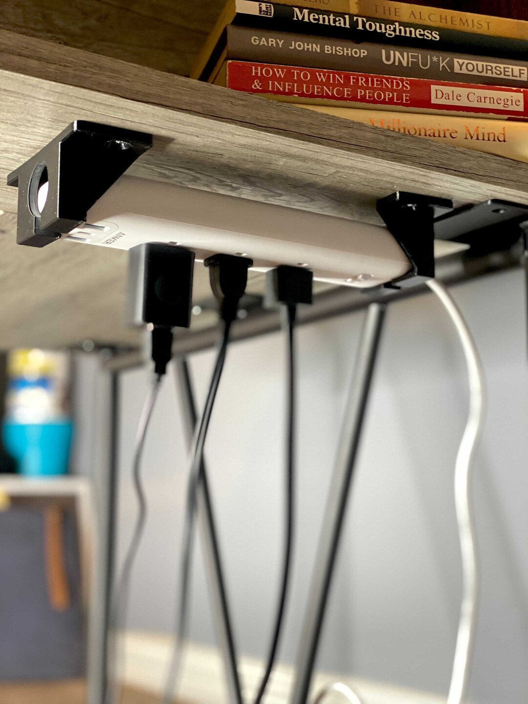 Powerstrip Holder Powerstrip Mount Work Space Office - Etsy