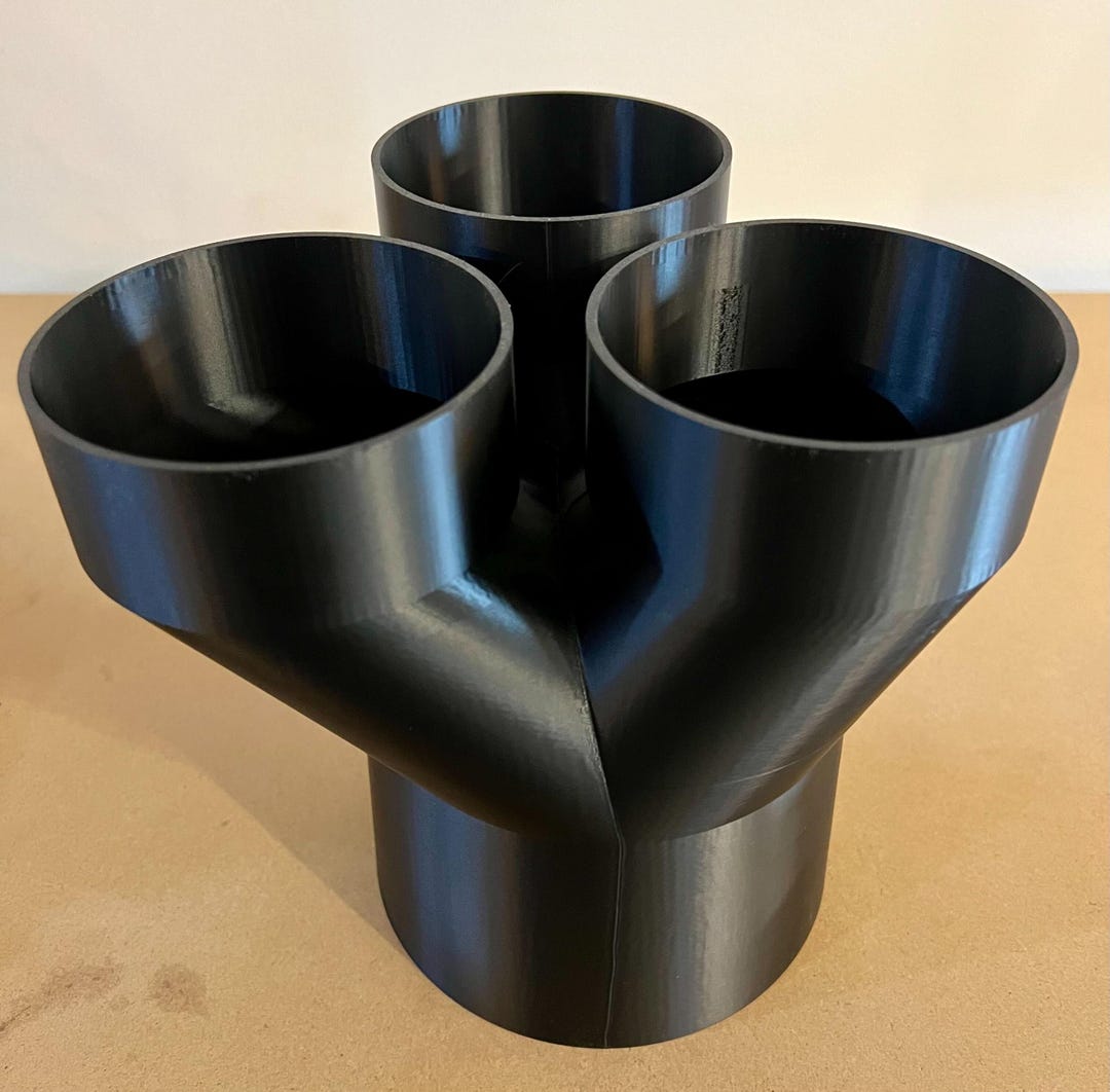 6" to 4" 3-way Splitter Duct Connection for Woodwork Dust, Grow Tent - Etsy