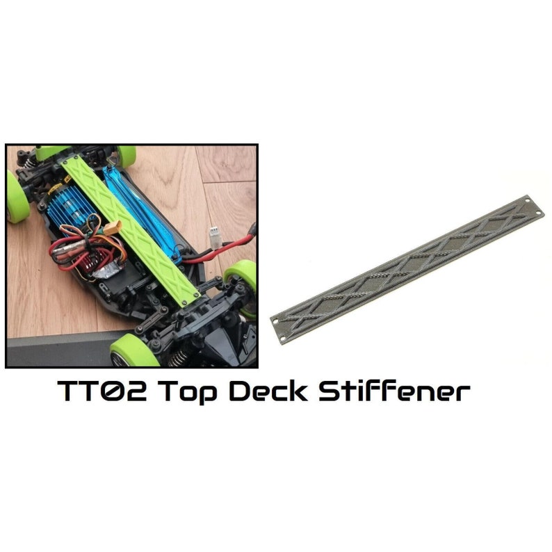 Top Deck Stiffener Brace Bar for Tamiya TT02 1/10 4wd Touring Car ...