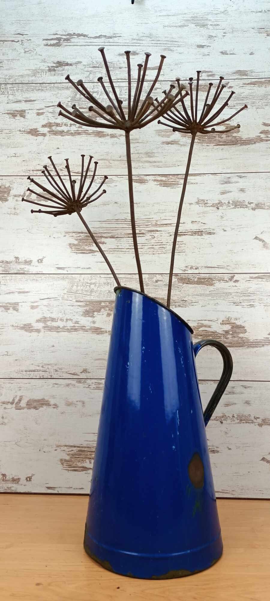 Metal Garden Sculpture / Metal Garden Dandelion /garden Rustic ...