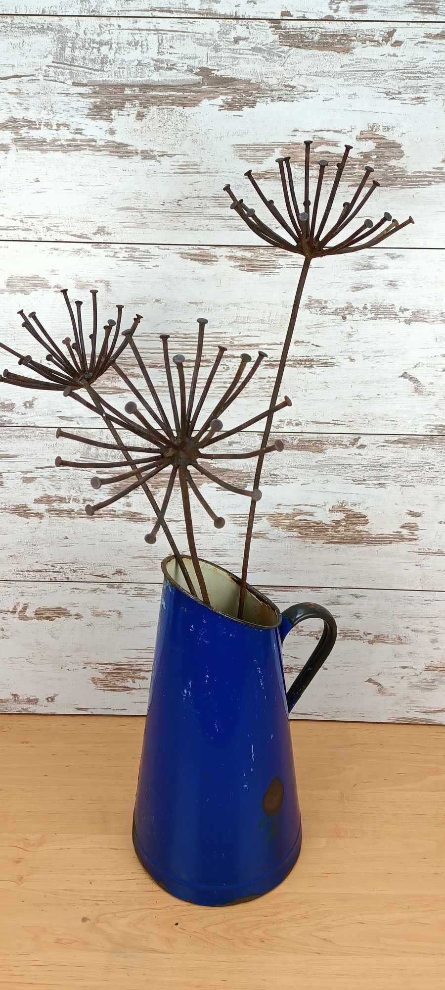 Metal Garden Sculpture / Metal Garden Dandelion /garden Rustic ...