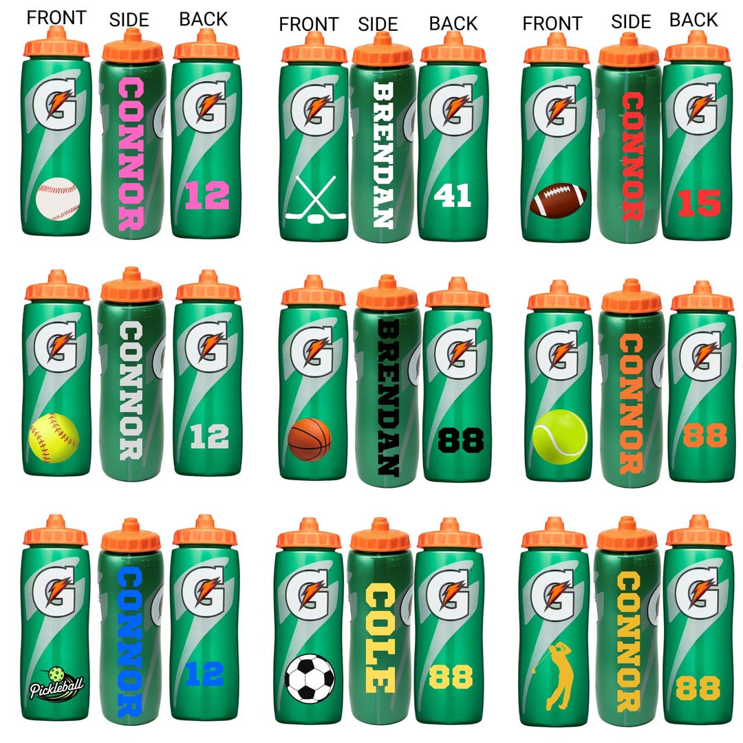 20 of Personalized Gatorade Bottles Name Team Gift Birthday Party Favor ...