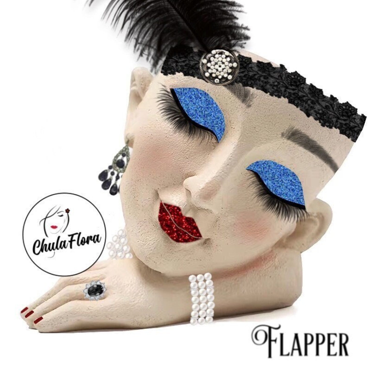 Style: FLAPPER - Beautiful Decorative Resin Hand Painted Flower Planter ...
