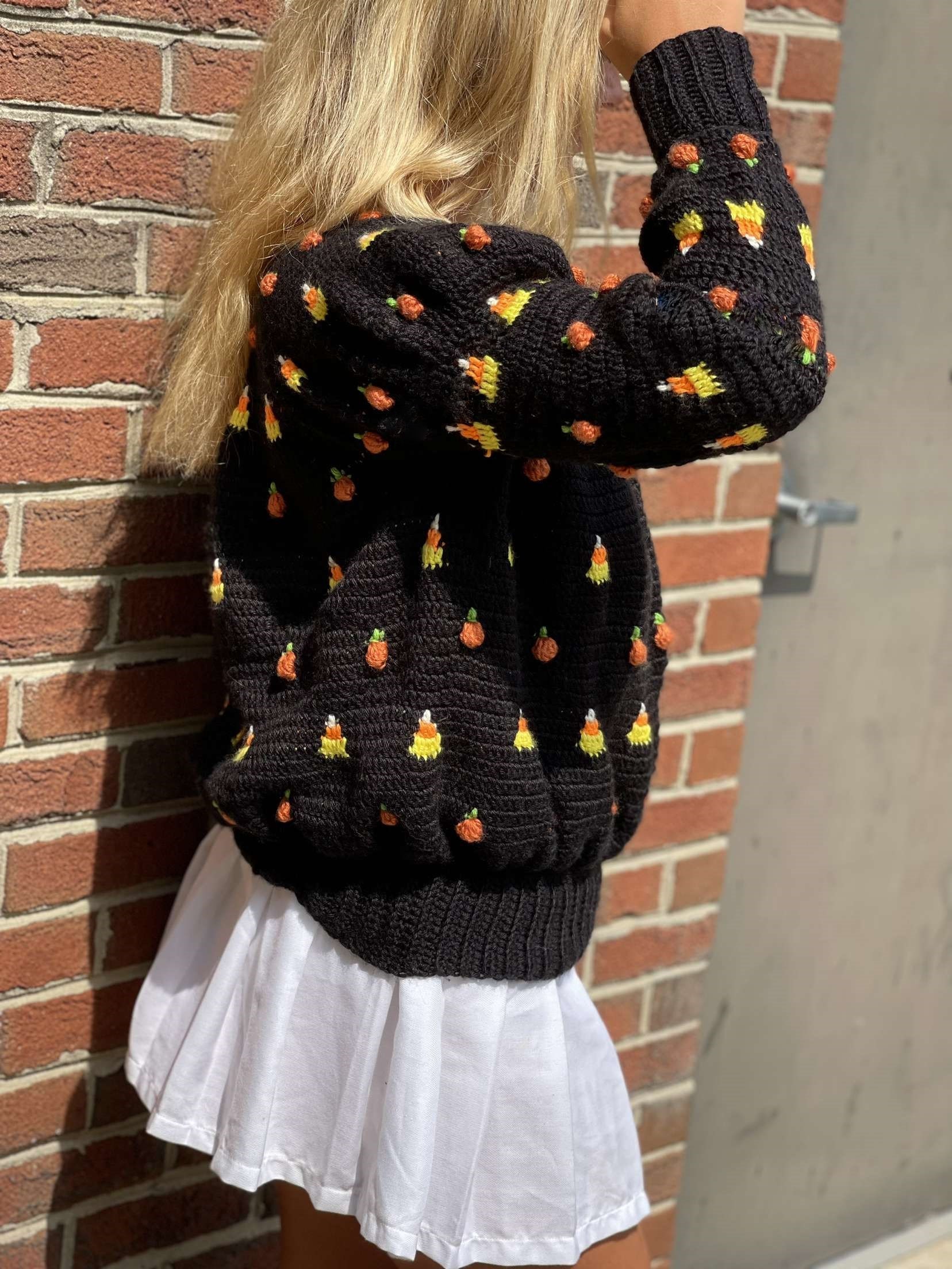 Halloween Candy Crochet Sweater/sweater Vest Pattern - Etsy