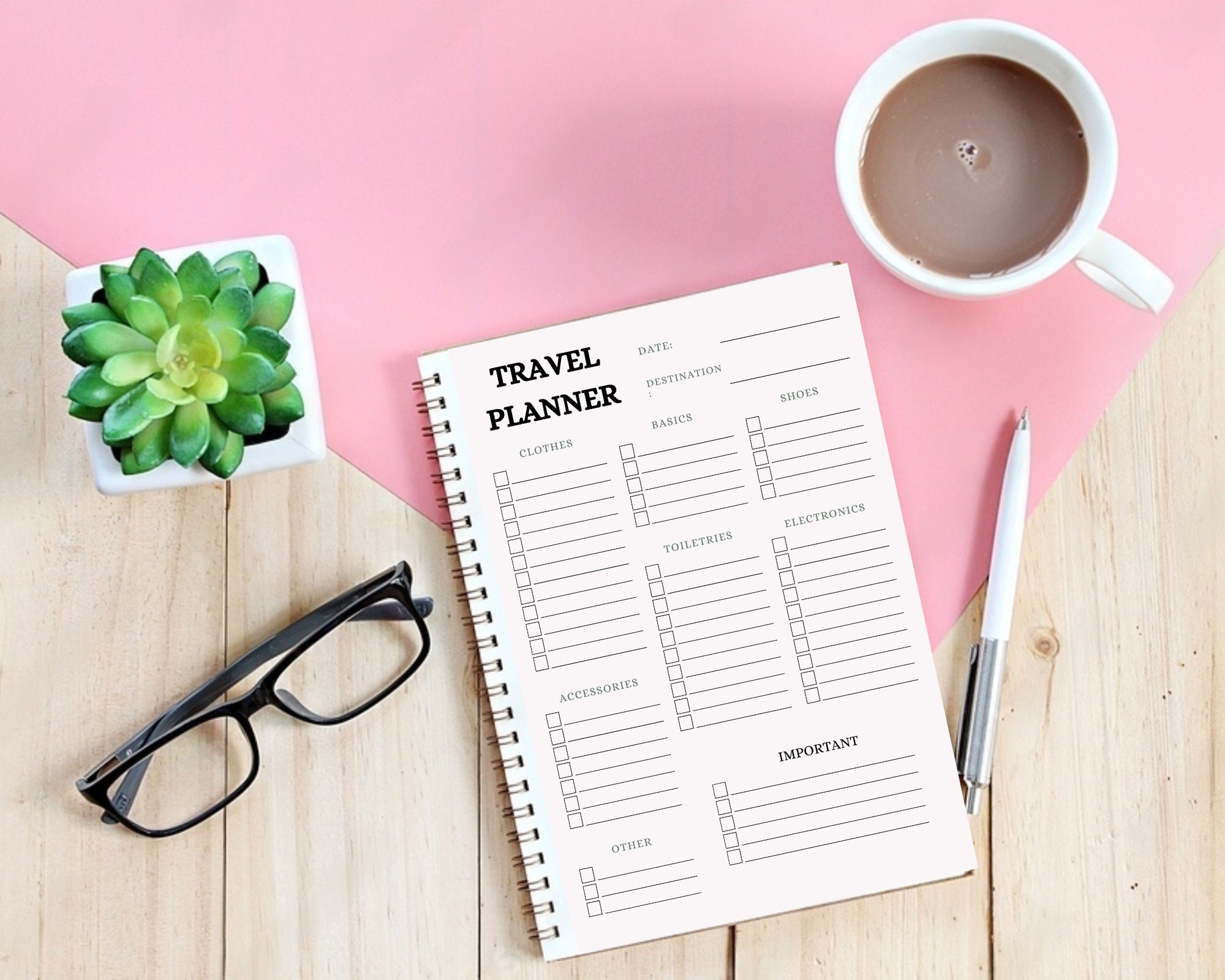 Editable Travel Planner Template, Trip Itinerary Planner, Travel ...