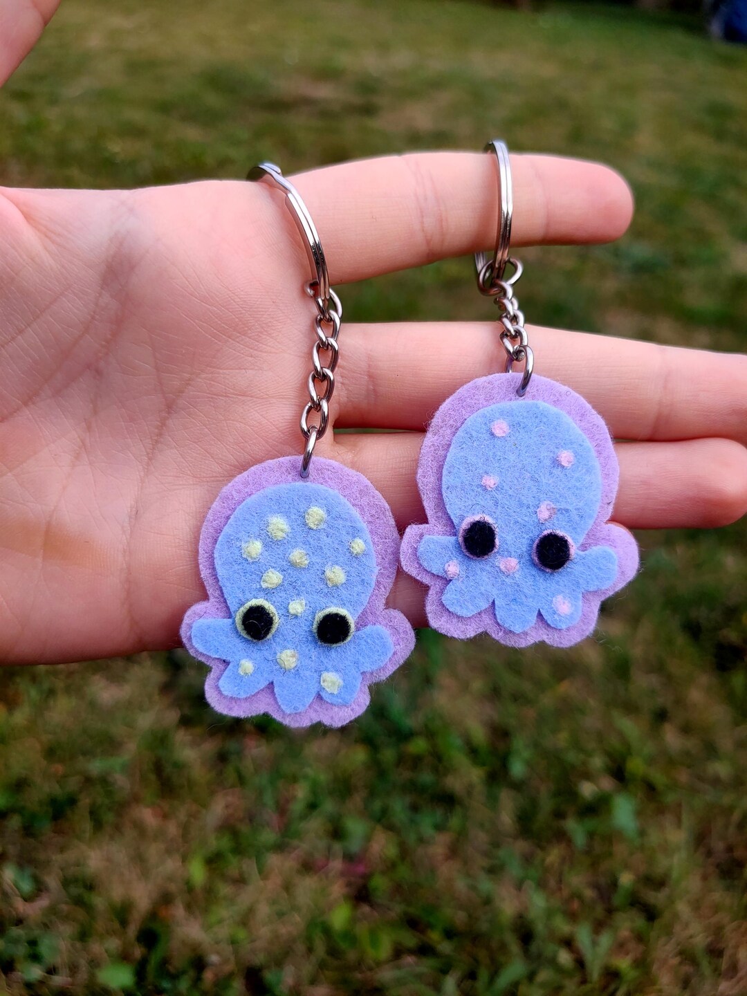 Octopus, Octopus, Key Ring, Fabric, Felt, Animals, Sewing, Nature ...