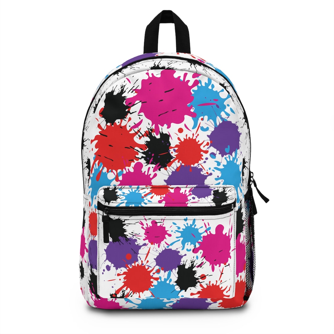 Paint Splatter Backpack - Etsy