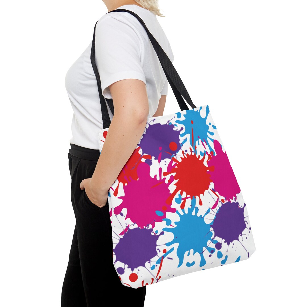 Paint Splatter Tote Bag AOP - Etsy