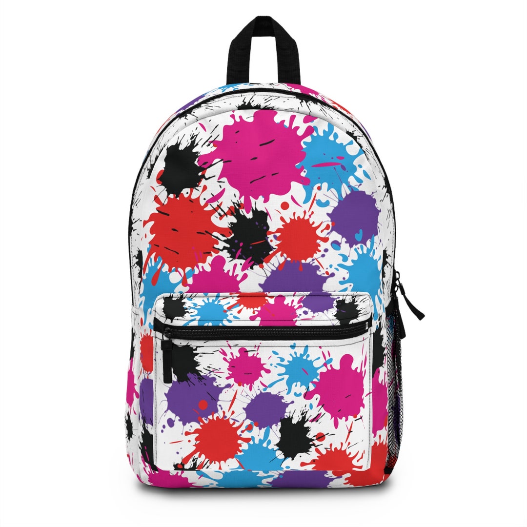 Paint Splatter Backpack - Etsy