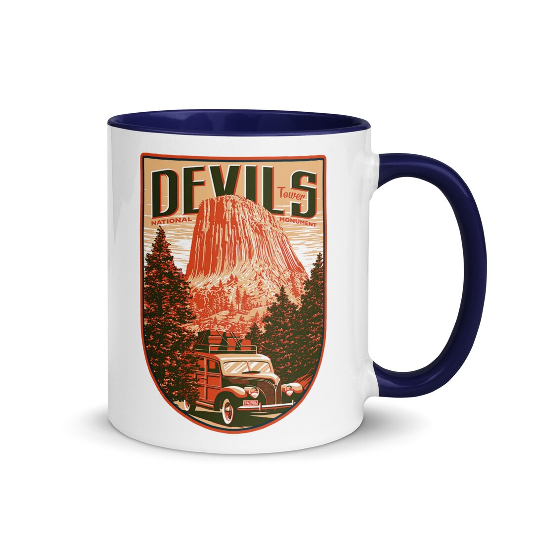 Devils Tower National Monument Mug (9 Colors) - Etsy