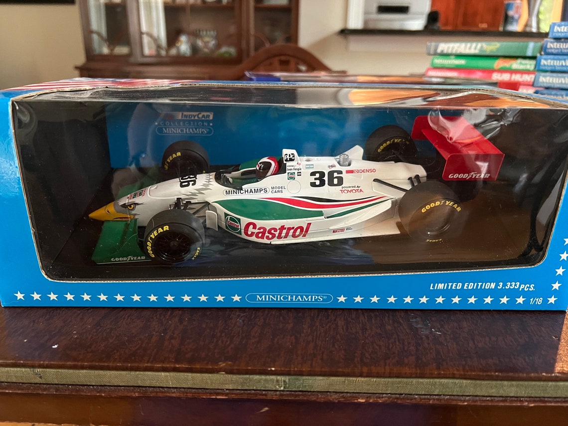 Juan Manuel Fangio II Indy 500 Vintage Replica Indy Car Collection Mini ...