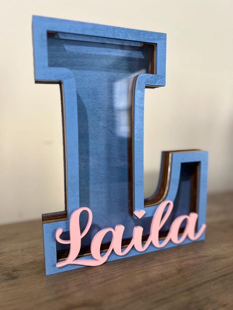 Personalized Kids' Letter Banks Custom Baby Letter Bank Custom Coin ...