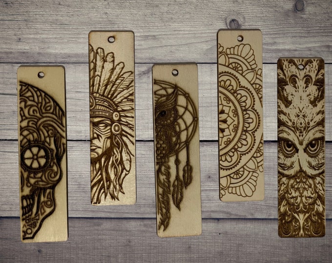 Custom Wood Bookmarks With Tassel, Personalized Wooden Bookmark, Unique ...