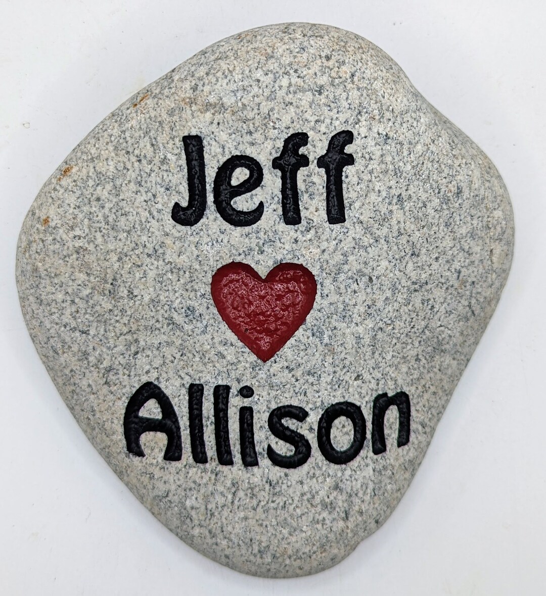 Personalized Custom Engraved Rock for Celebrating Love, Relationship ...