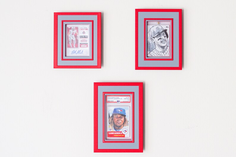 Trading Card Frame Card Display Toploader PSA Frame Stand Wall Mount ...