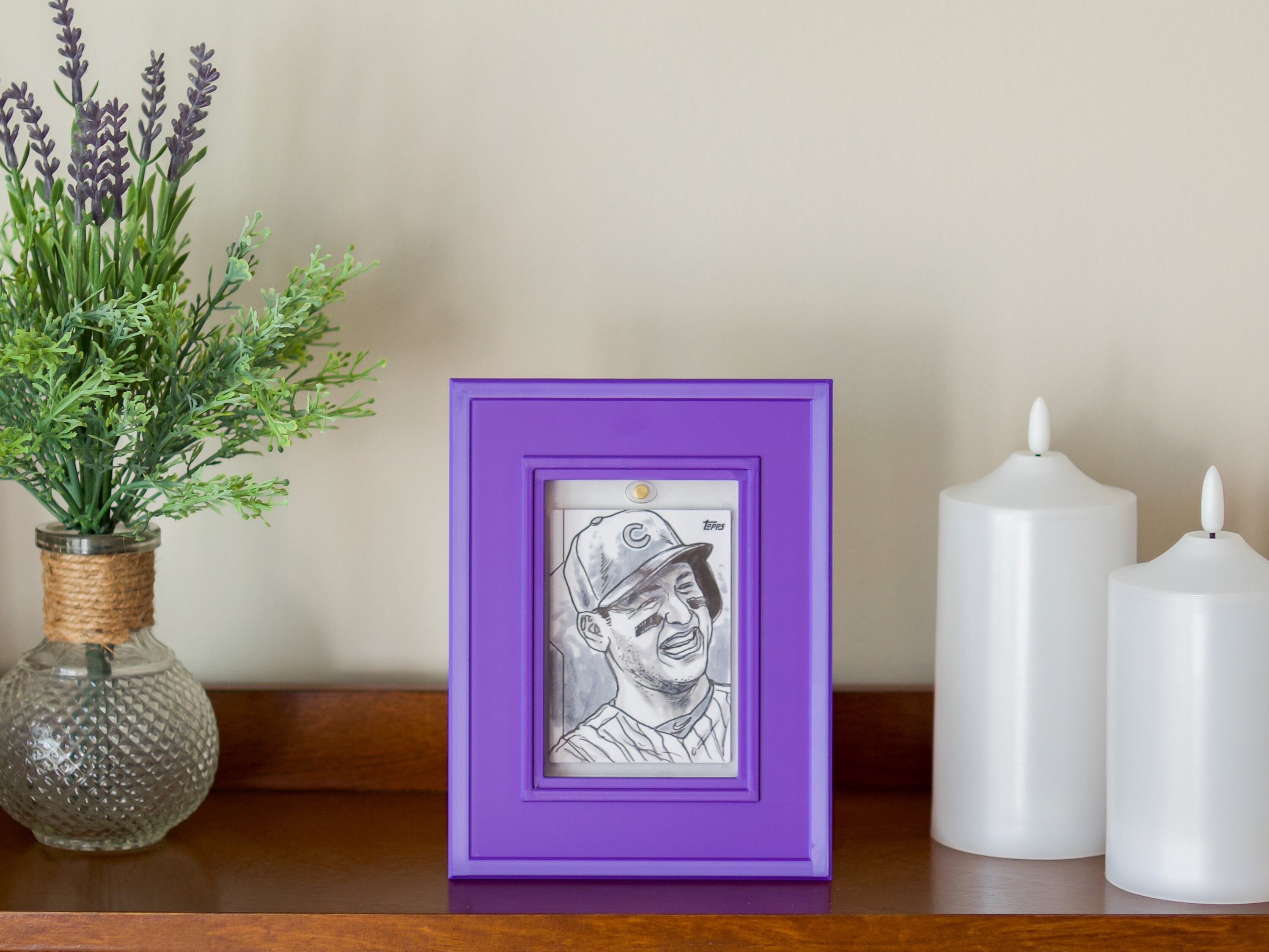 One Touch Card Frame One Touch Display Magnetic Card Frame - Etsy