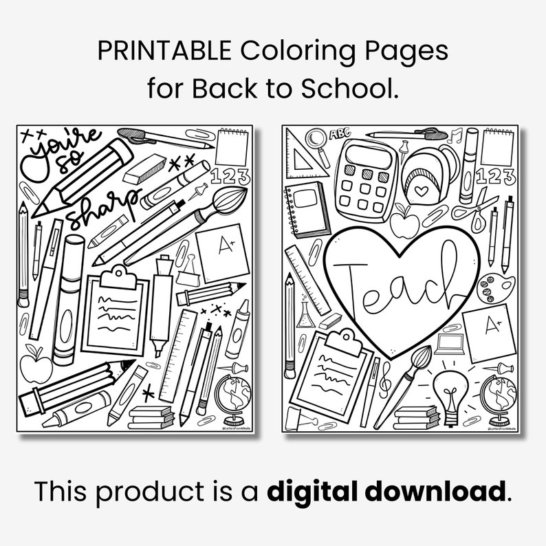 Back to School Coloring Pages, Welcome Back to School Coloring Sheets ...