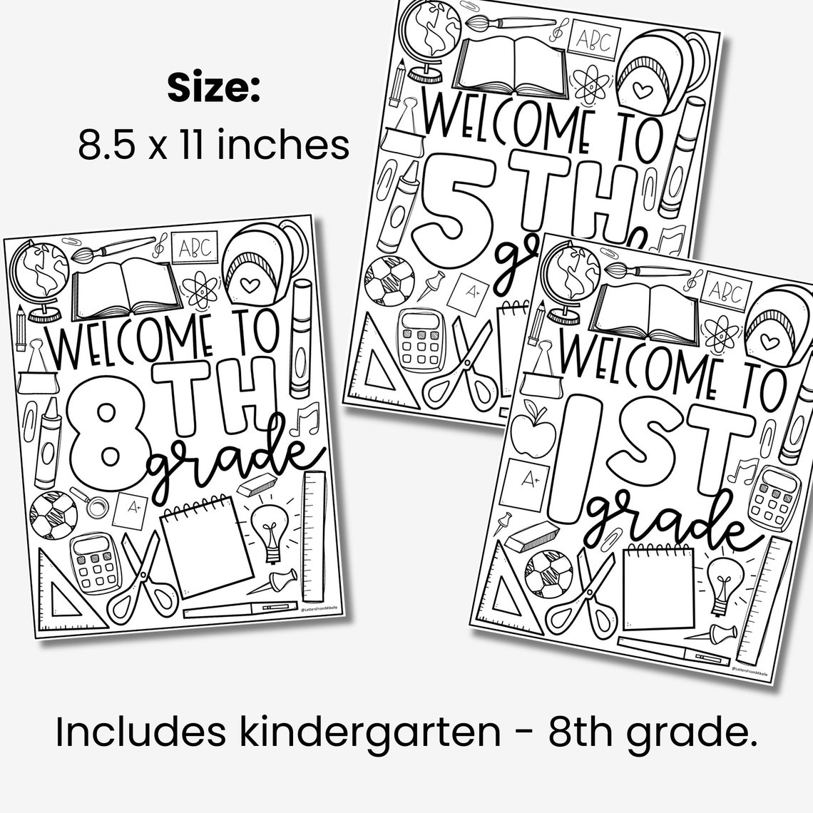 Back to School Coloring Pages, Welcome Back to School Coloring Sheets ...