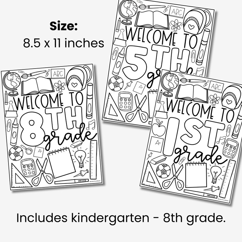 Back to School Coloring Pages, Welcome Back to School Coloring Sheets ...