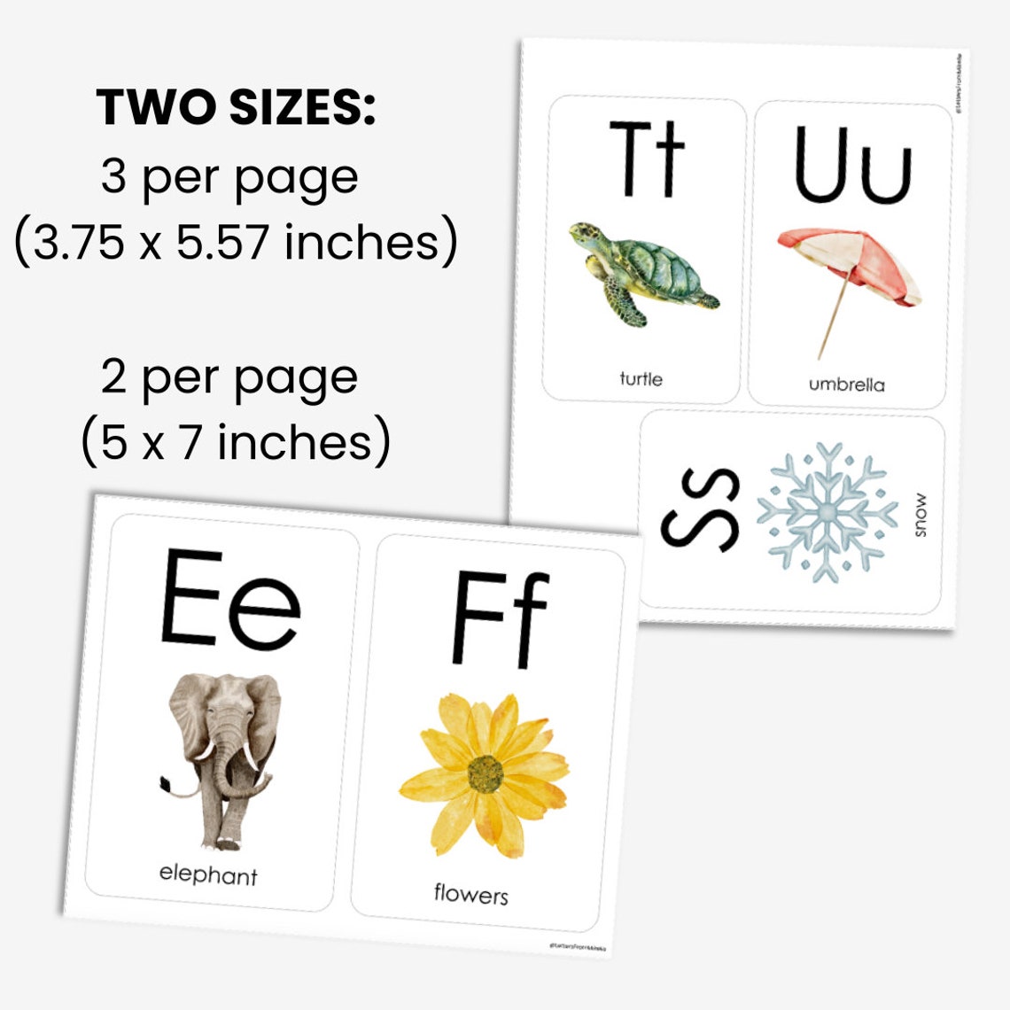 Nature ABC Cards Printable, Homeschool Printables, Classroom ABC ...